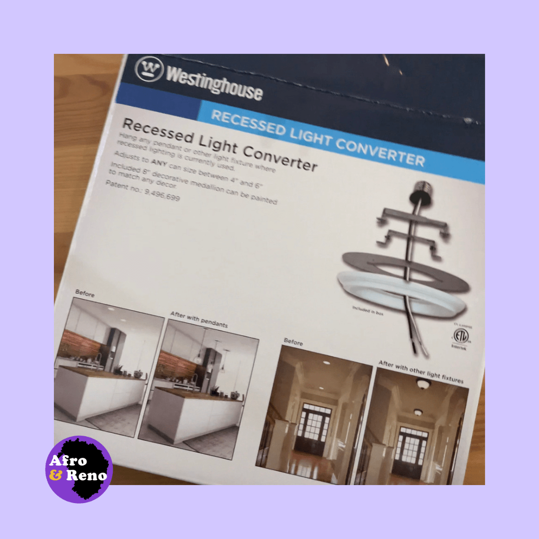 How to Convert a Recessed Light to a Pendant - Afro and Reno